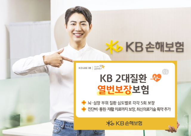 KB손해보험, 뇌·심장 단계별 보장하는 'KB 2대질환 열번보장보험' 출시 -디지틀조선일보(디조닷컴 dizzo.com)